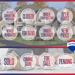 Realtor Badges, Circle Watermark, Stamp Logo Design Real Estate ...