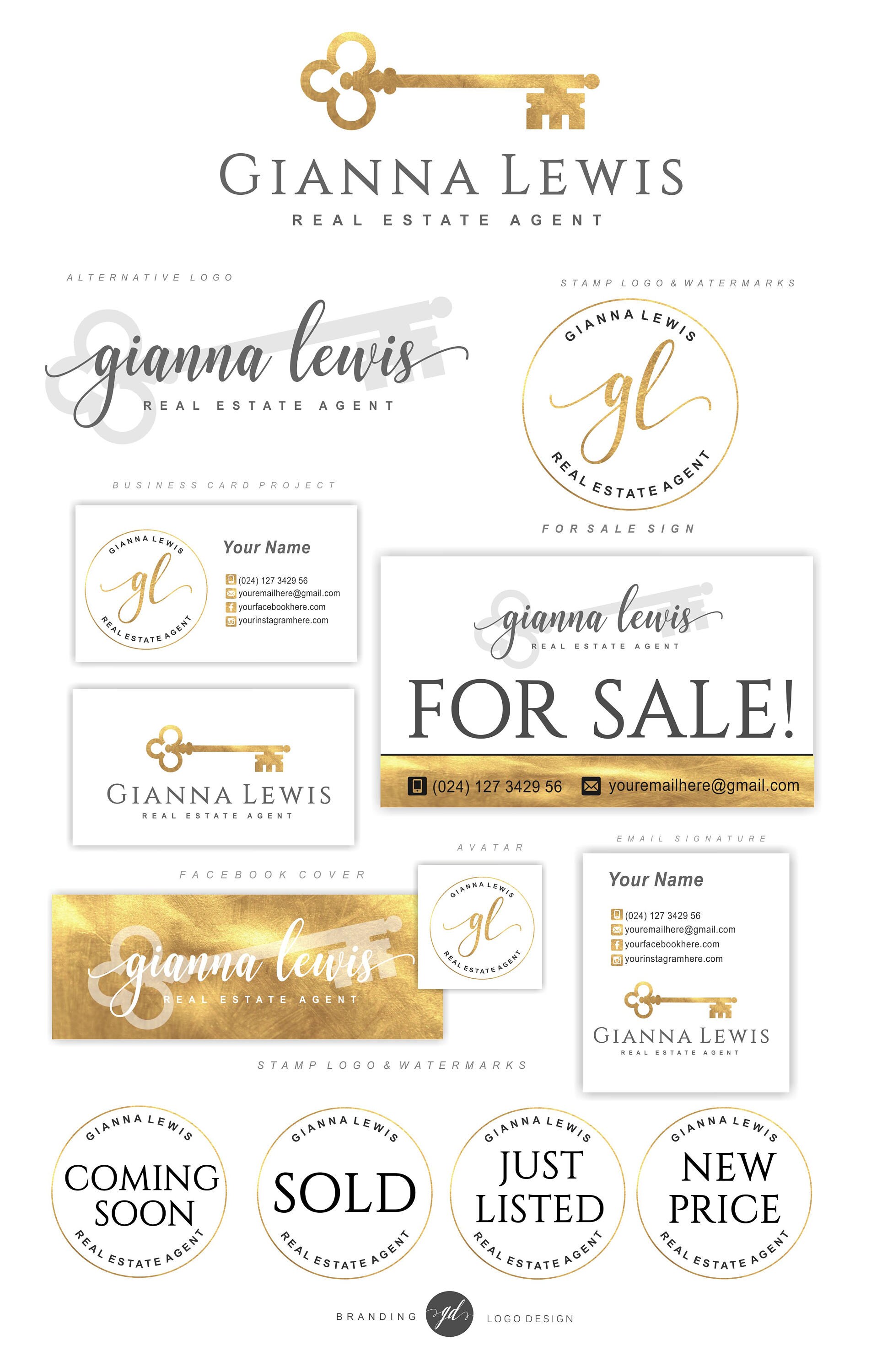 Realtor Logo Real Estate Logo Design Key Logo Premade - Etsy
