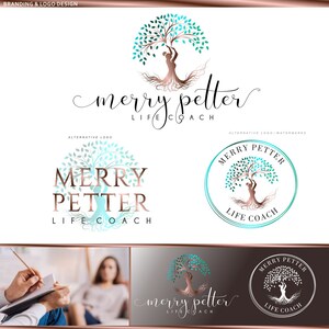 Life Coach Therapy Logo, Psychologist Logo, Tree of Life Logo Design ...