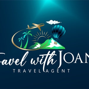 Travel Logo, Adventure Branding Kit, Trip Design, Travel Blog, Baloon ...