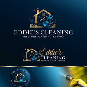 Pressure Washing Service Logo Design, Power Wash Hydro Jet Commercial ...