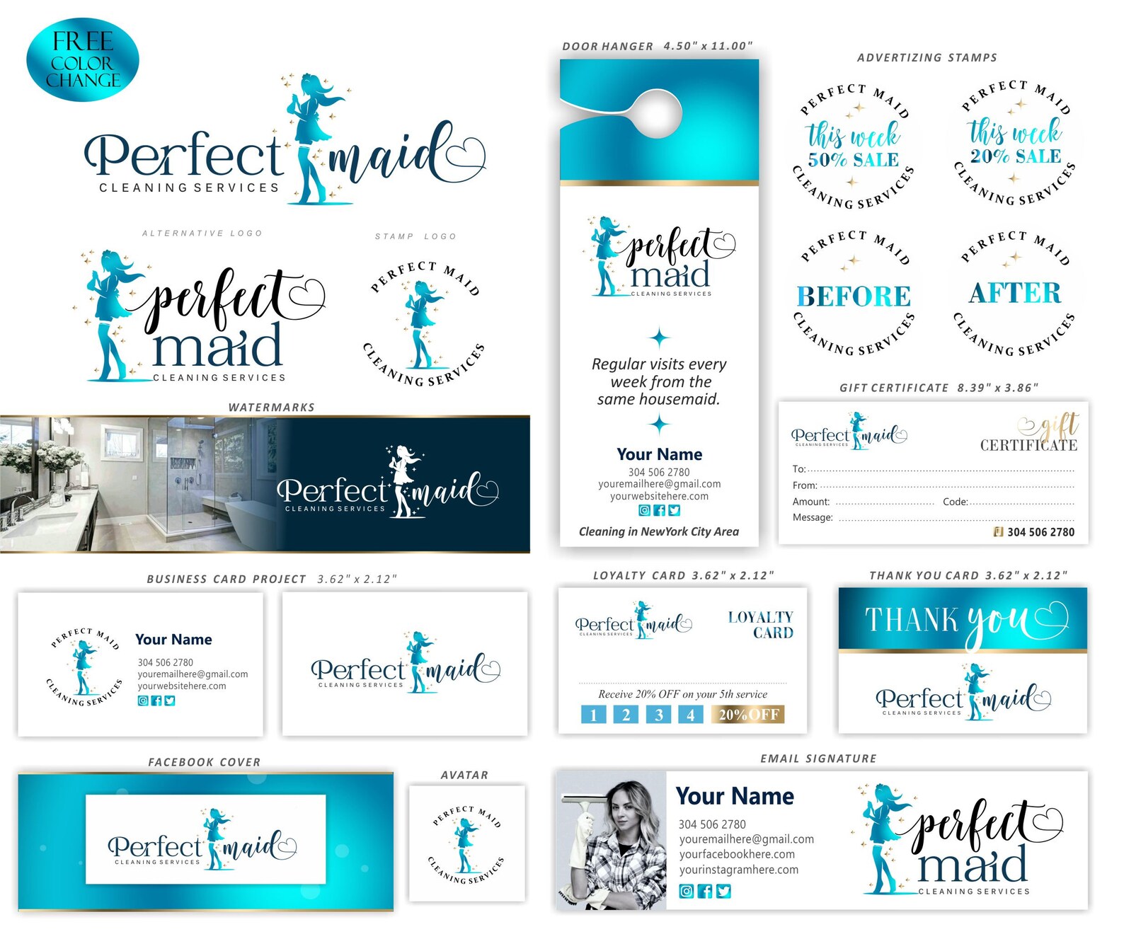 Maid Cleaning Logo Design, Home Service, Premade Logo, House Cleaning ...