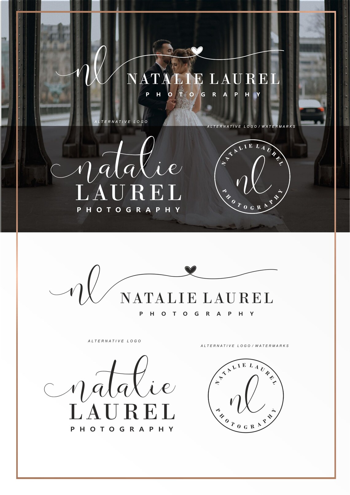 Logo en filigrane Logo de photographie Emballage de marque - Etsy France