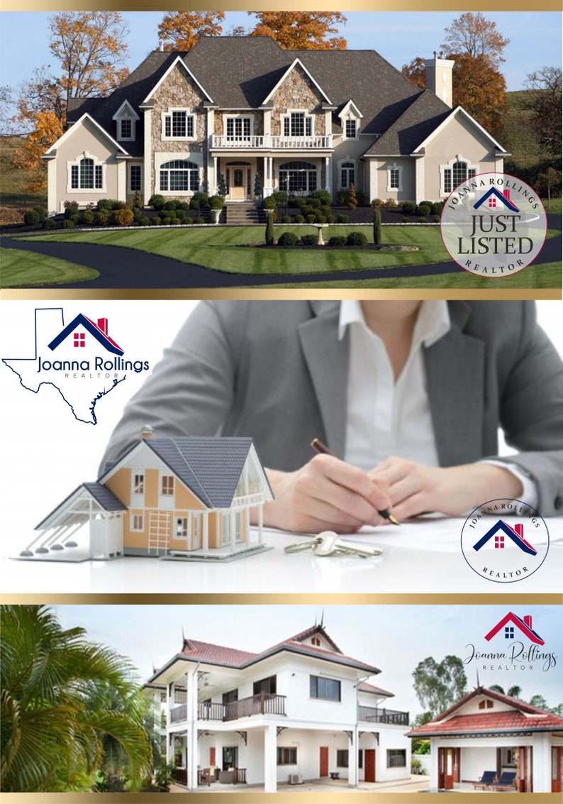 Realtor Logo Real Estate Branding Kit Initials Logo Realty | Etsy