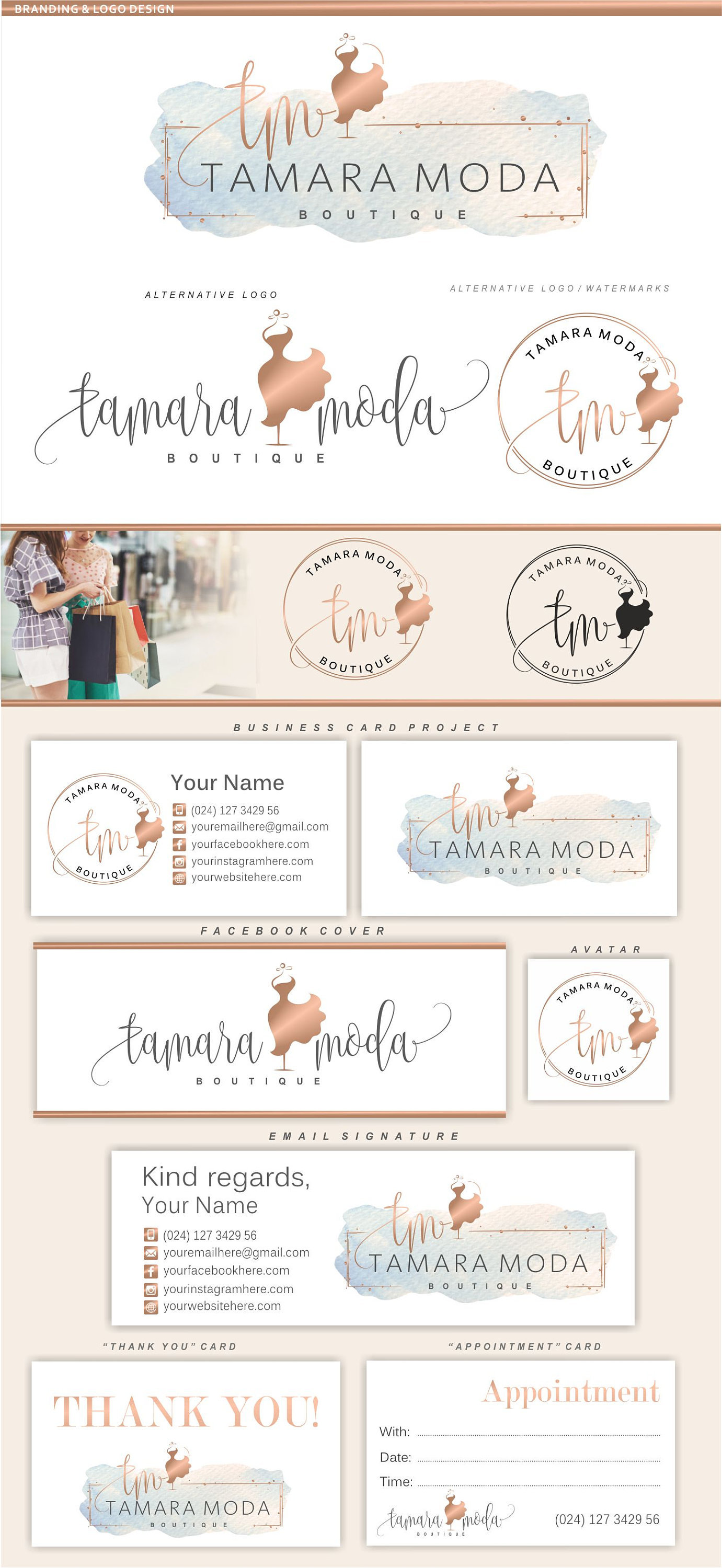 Paper Dress stylist Beauty shop Sewing logo Blog Clothing line Fashion ...