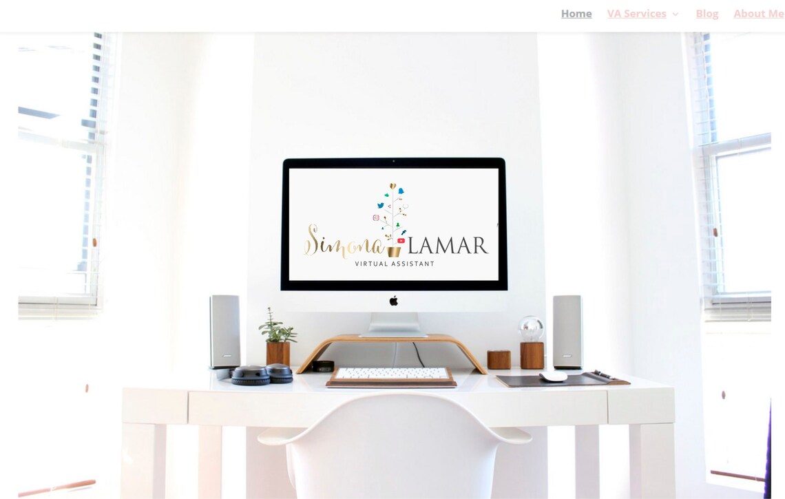 Virtual Assistant Logo Design Online Business Branding | Etsy