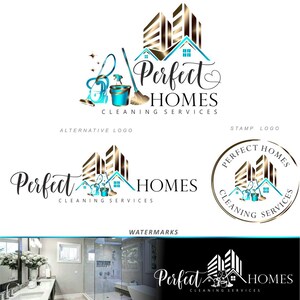 Commercial Residential Cleaninig Logo, Service Logo Design, Home House ...