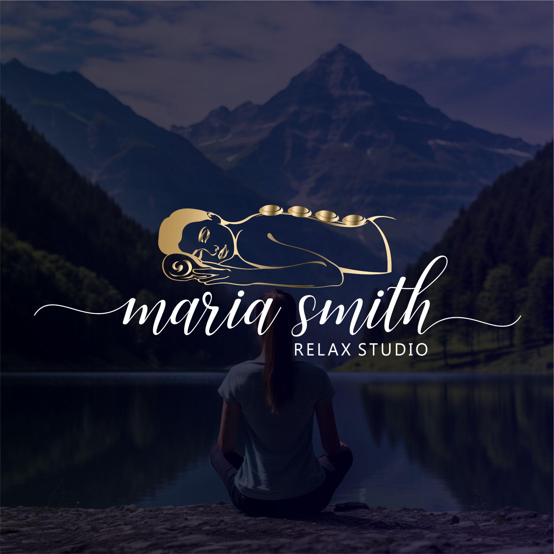Massage Spa Logo Design, Spa Therapy, Zen Beauty Studio, Relax Logo ...