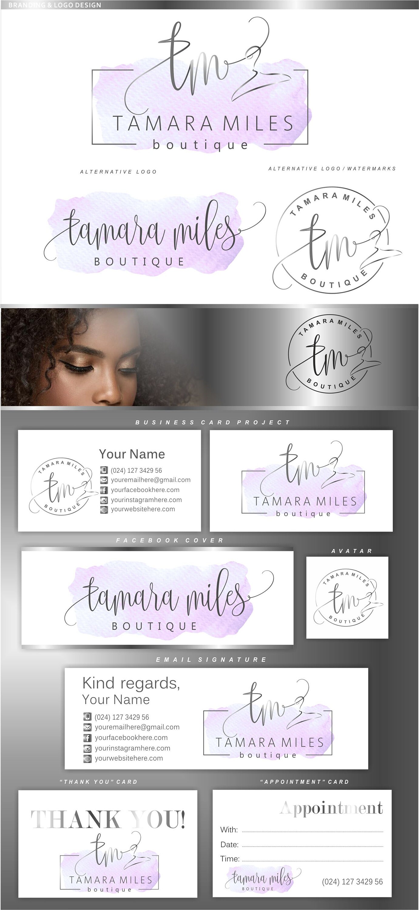 Boutique-Logo-Paket Gold-Logo-Design Kleidung Aufhänger Logo | Etsy