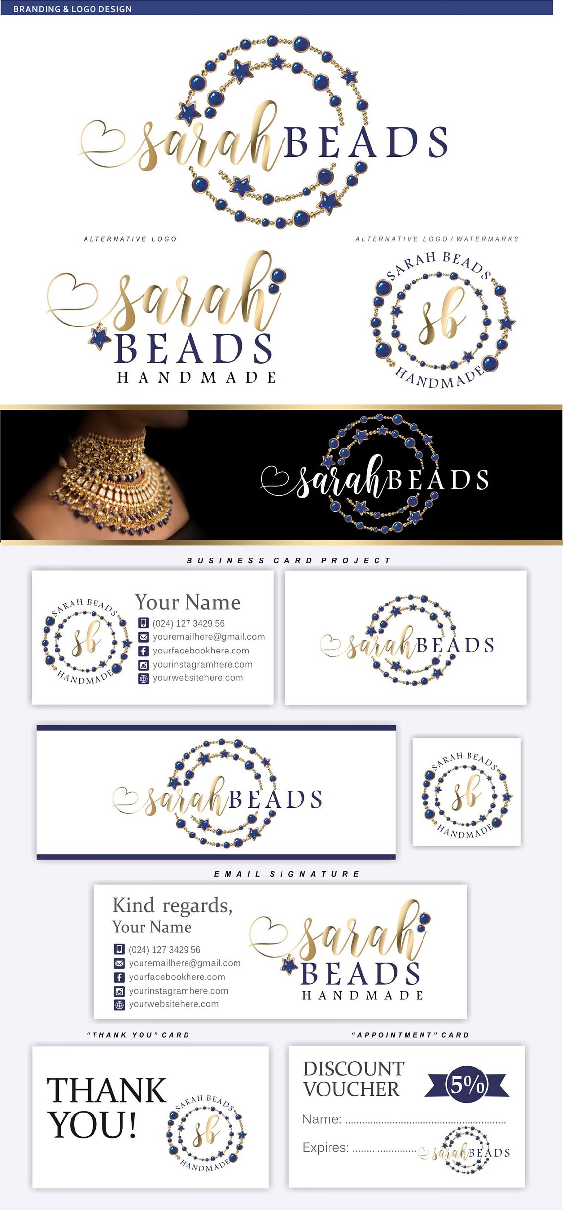 Handmade Jewelry Logo, Boutique Logo Design, Craft Artist Design, Charm ...