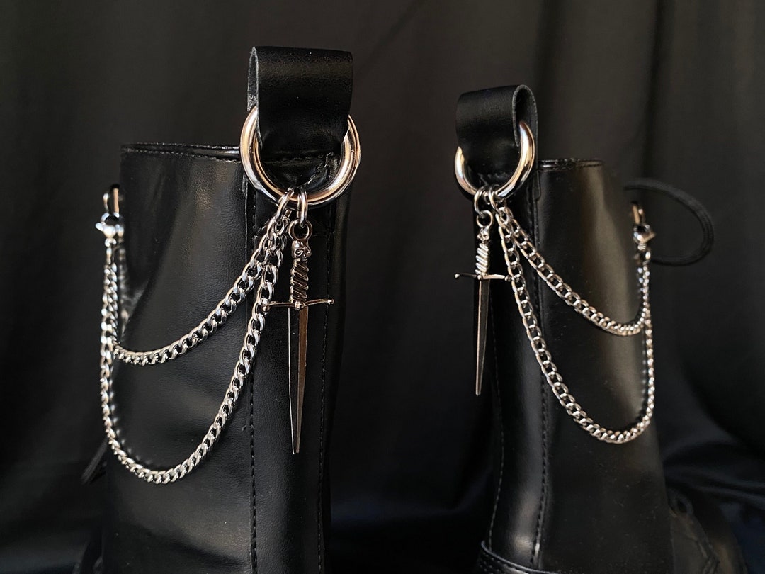 Sword Chain Boots | Lot of Two Chains for Boots | Dark Grunge Goth ...