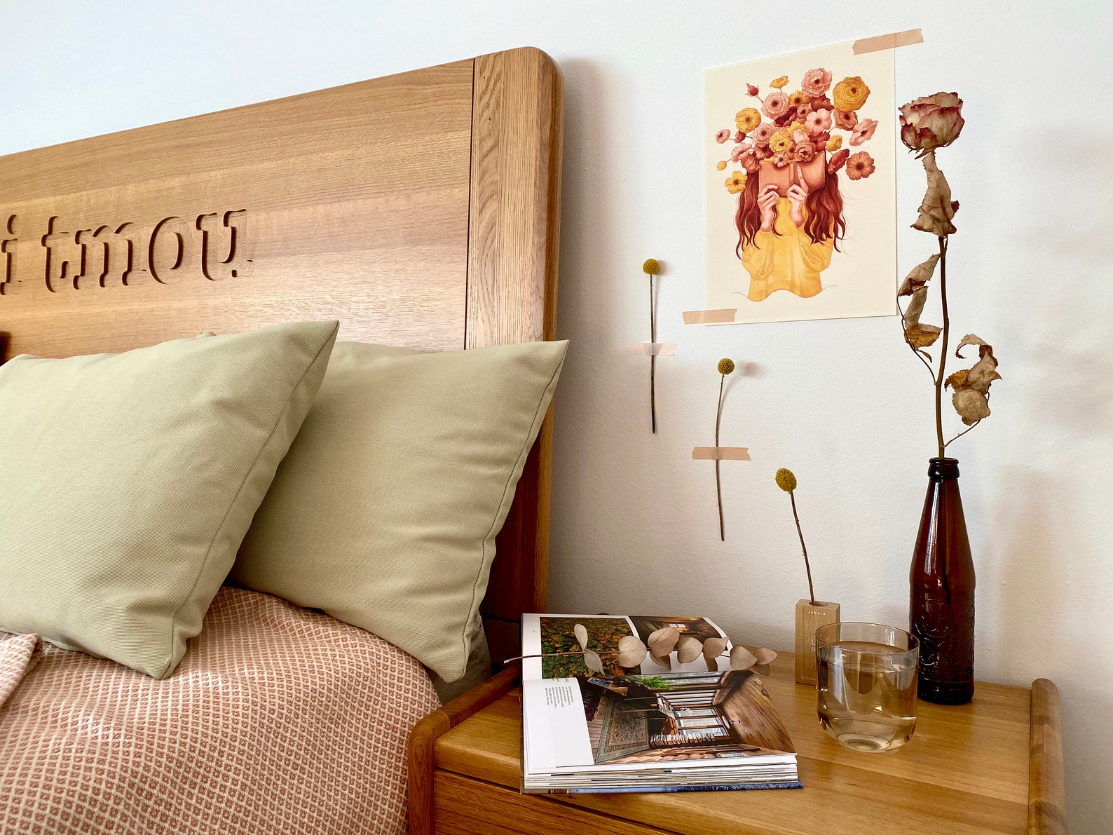 Floral Poetry Flower Illustration / Poster / Gift for Flower - Etsy