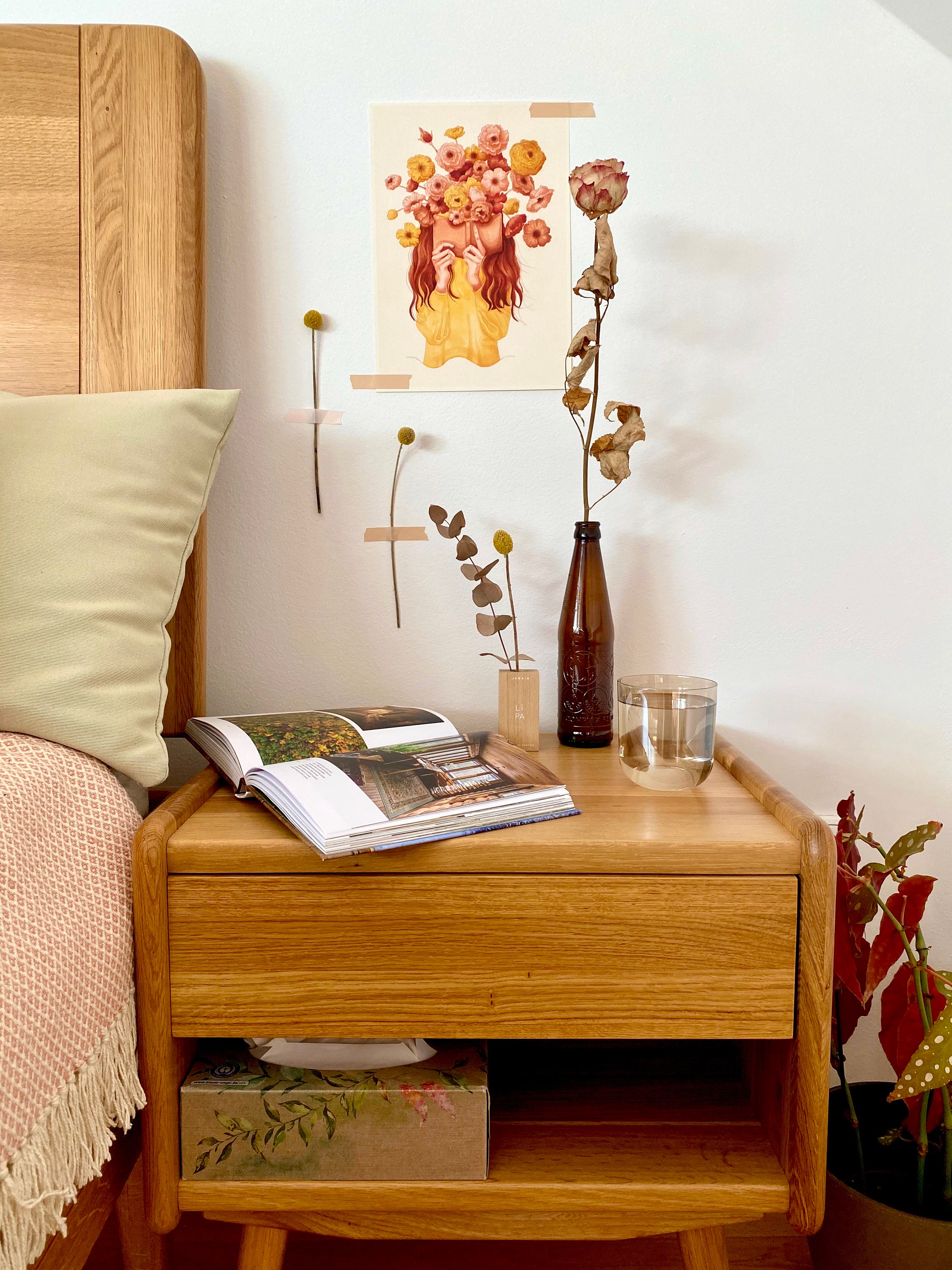 Floral Poetry Flower Illustration / Poster / Gift for Flower | Etsy