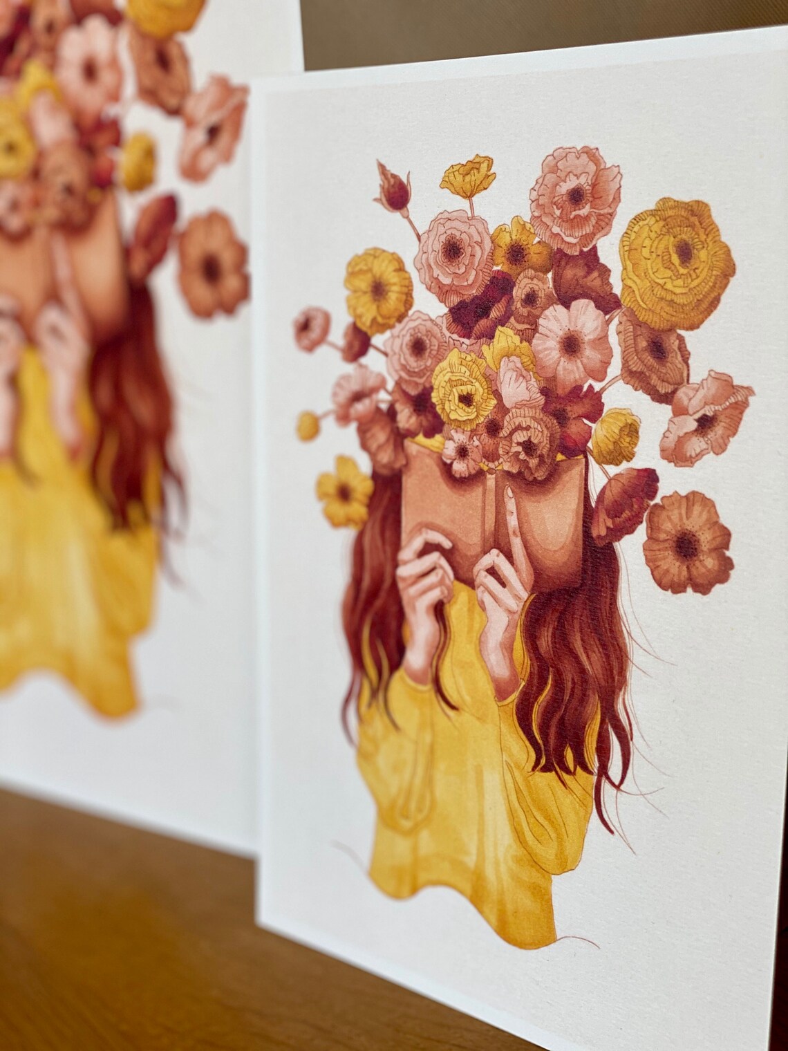 Floral Poetry Flower Illustration / Poster / Gift for Flower - Etsy