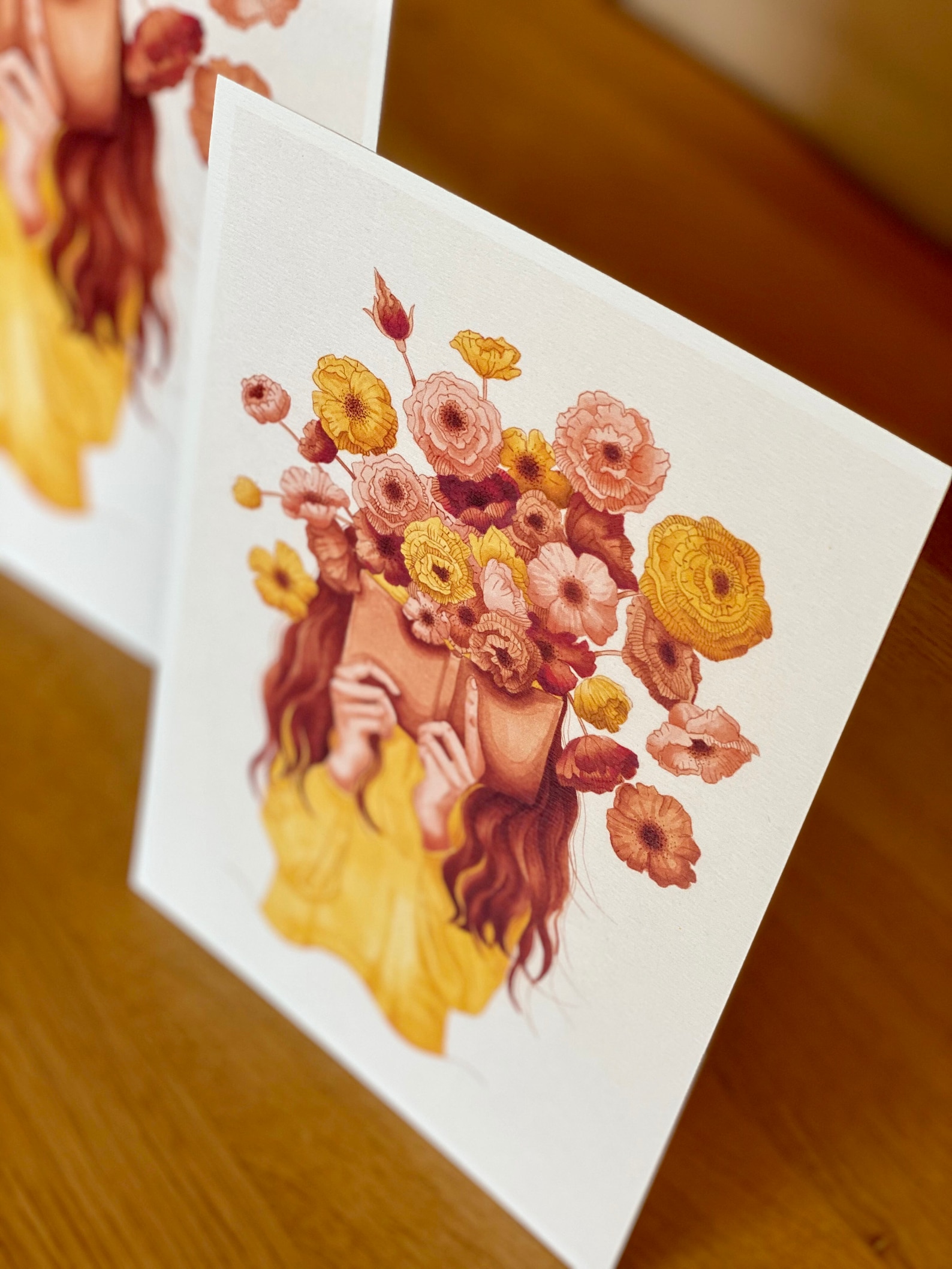 Floral Poetry Flower Illustration / Poster / Gift for Flower - Etsy