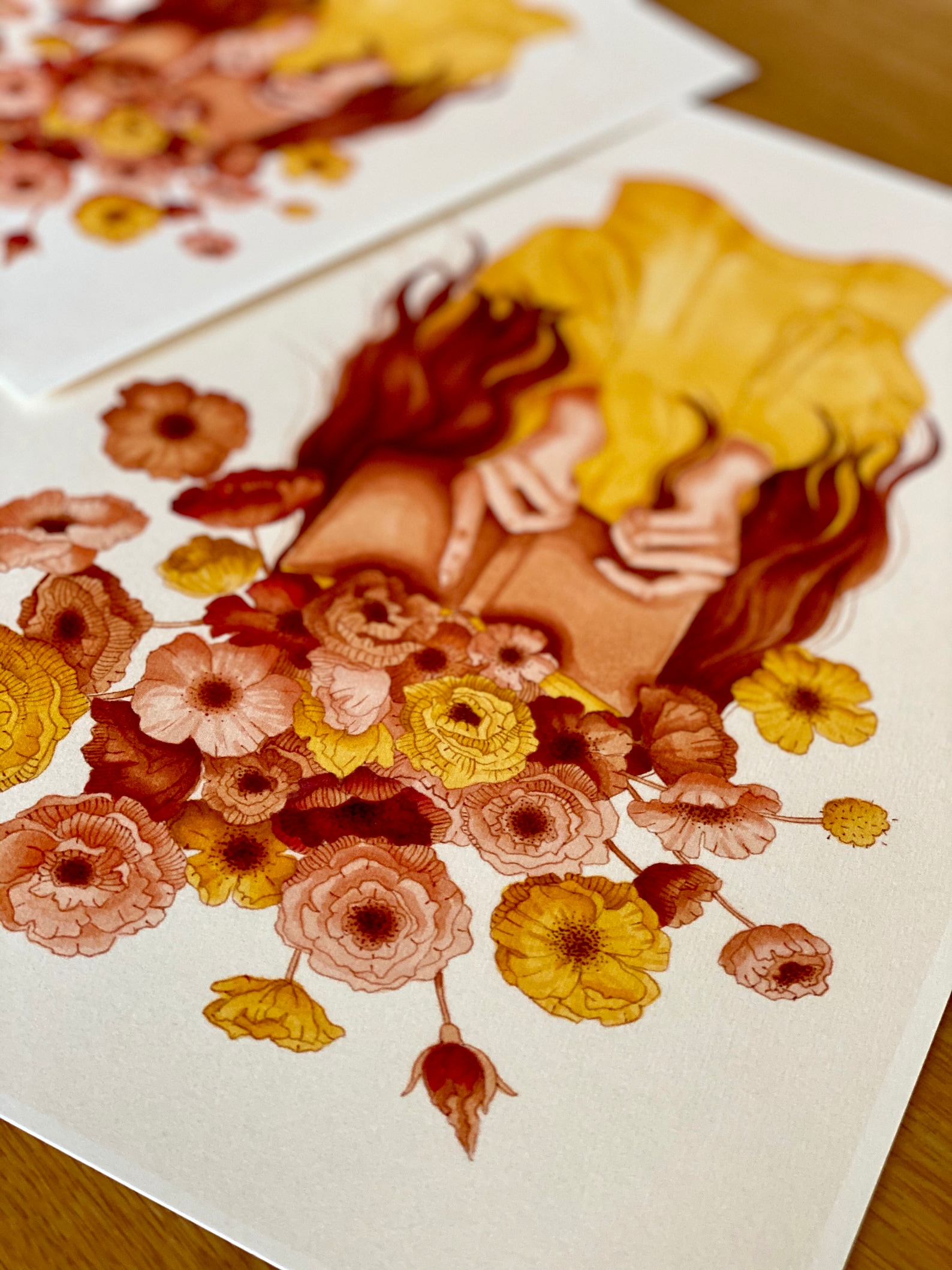 Floral Poetry Flower Illustration / Poster / Gift for Flower - Etsy