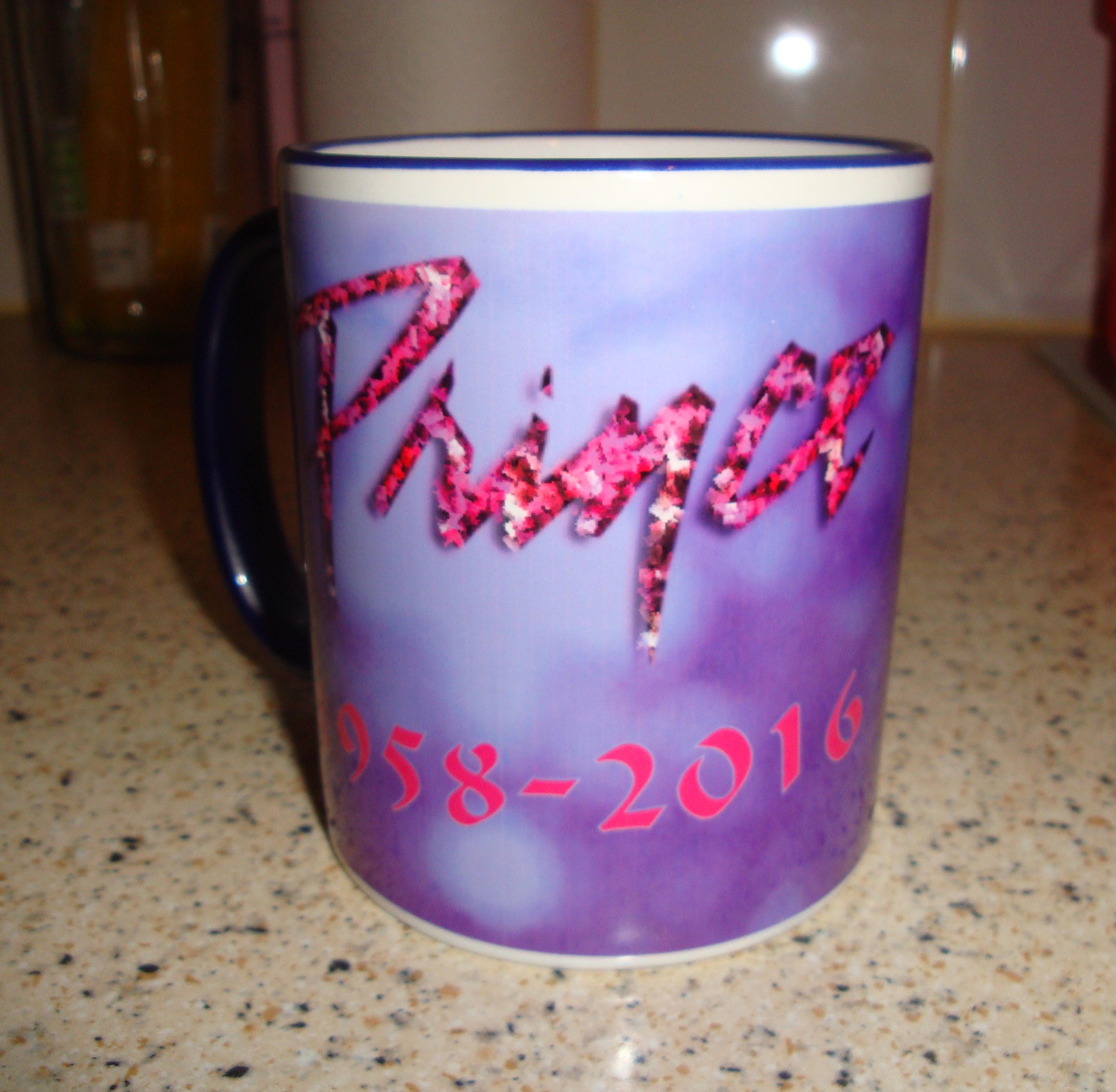 King of Pop Prince Mug Design 1 Blue Handle & Rim - Etsy