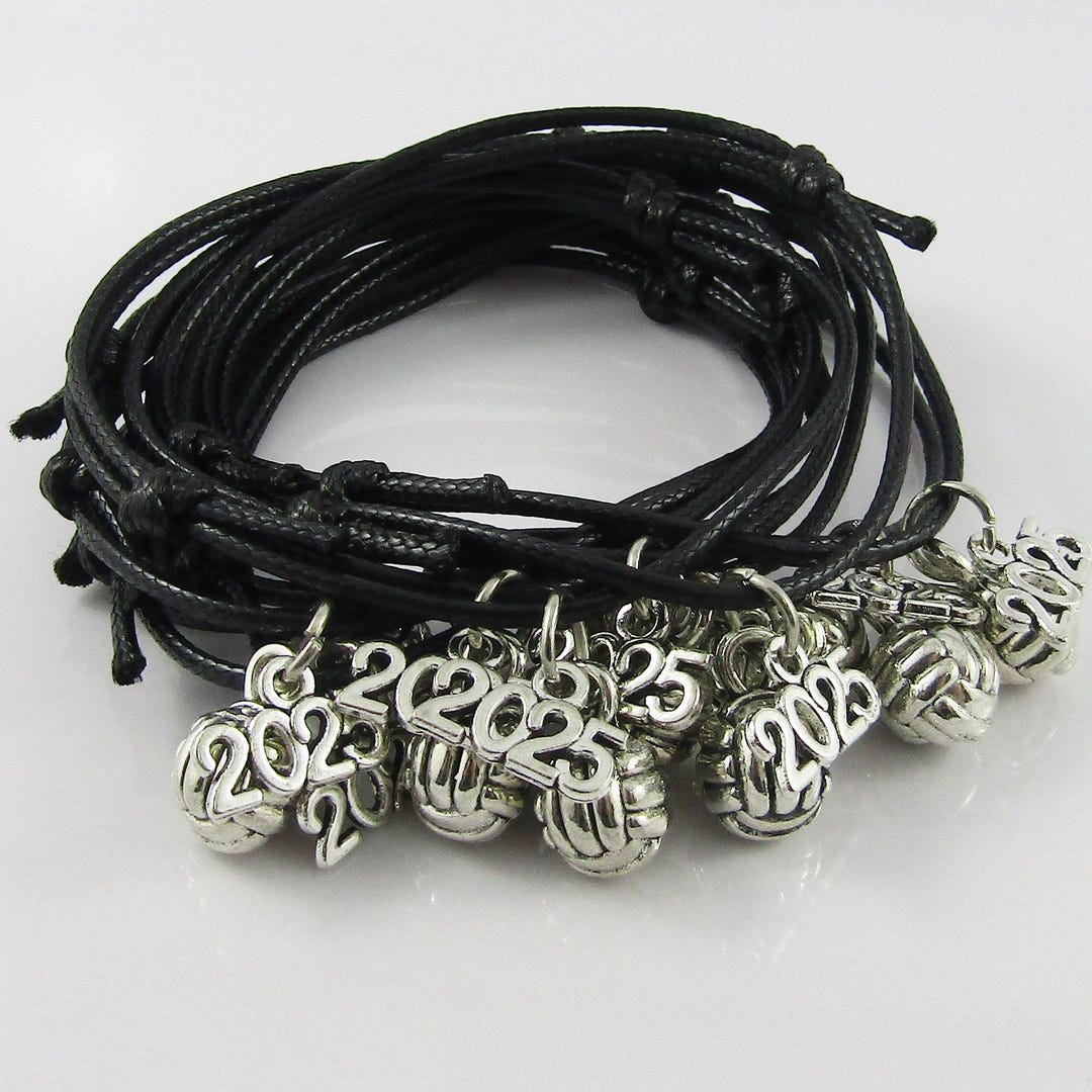 10 X 2025 3D Netball Sport Adjustable Charm Bracelet Coach Team Season ...