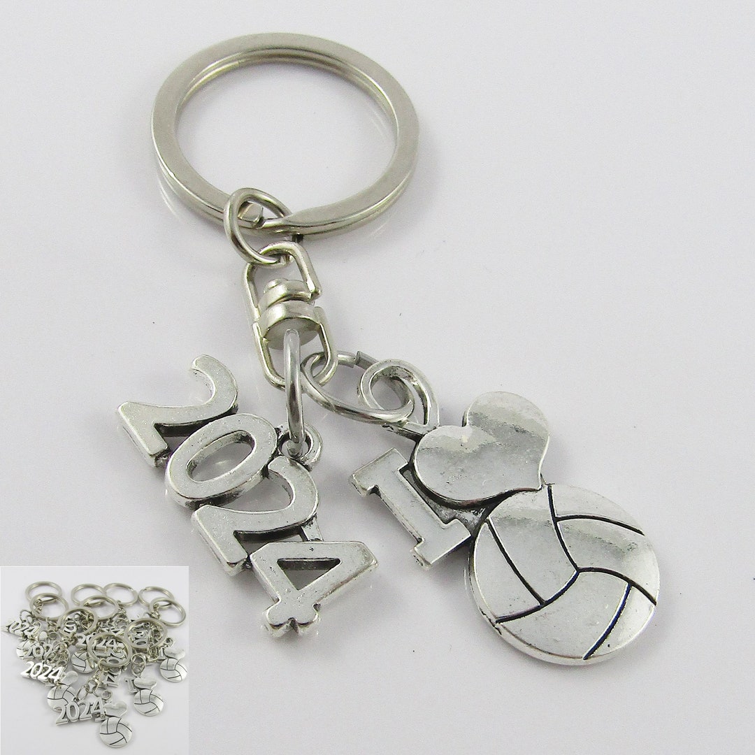 Team Set of 11 I Love Netball Charm 2024 Keychain Bag Zipper Pull ...