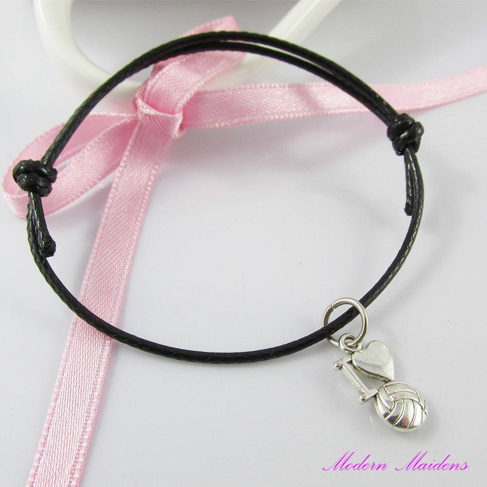 10 X I Love Netball Sport Adjustable Charm Bracelet Coach Team Season ...