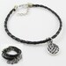 10 X NETBALL Charm Sport Black Braided Bracelet Coach Team Season End ...