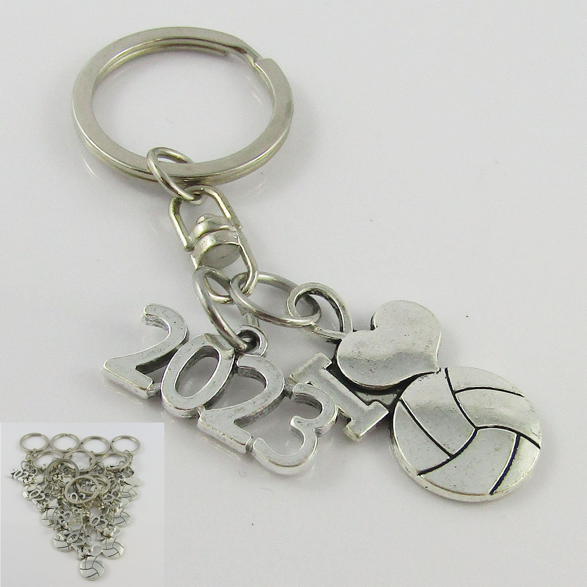Team Set of 10 I Love Netball Charm 2023 Keychain Bag Zipper - Etsy ...