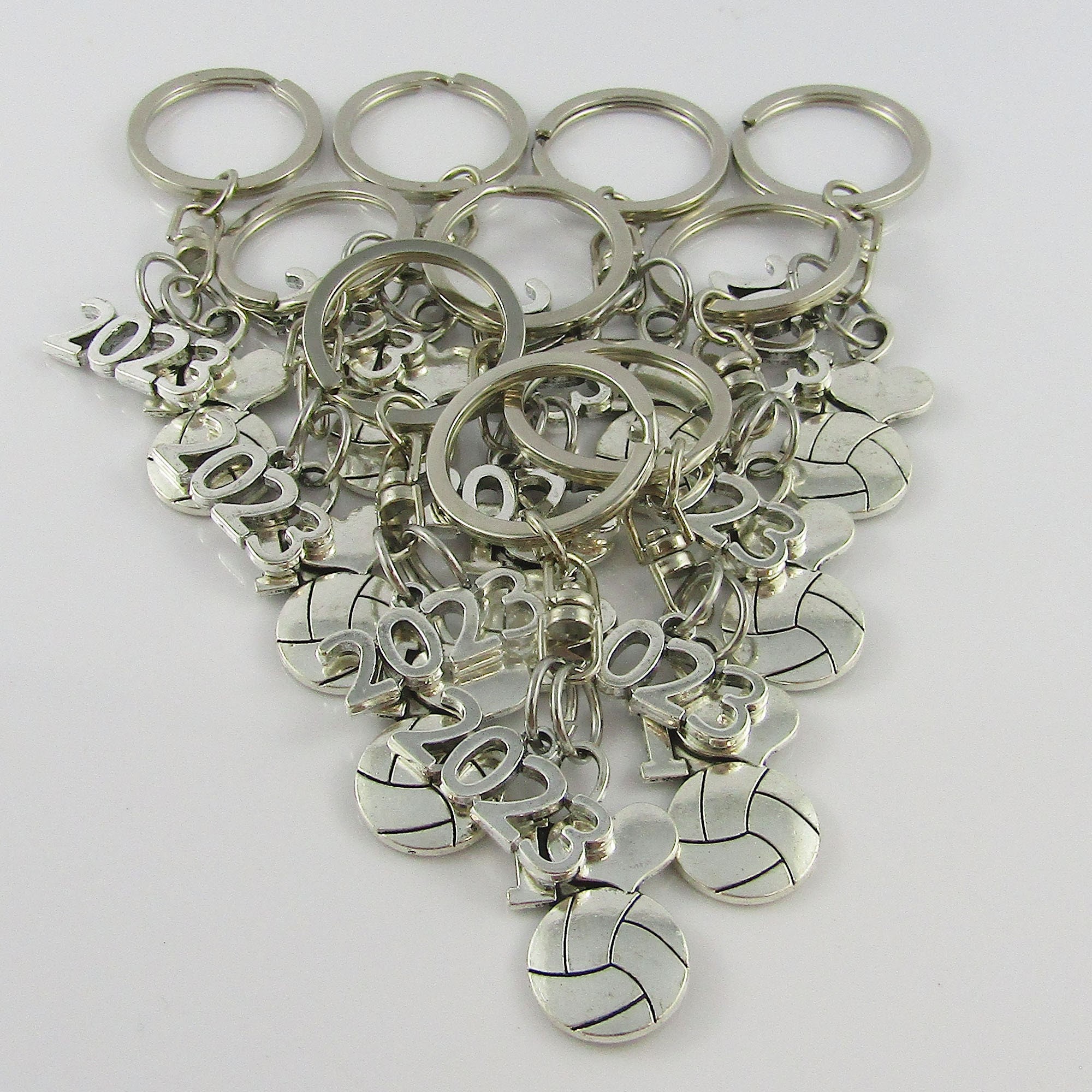 Team Set of 10 I Love Netball Charm 2023 Keychain Bag Zipper - Etsy ...