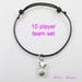 10 X I Love Netball Sport Adjustable Charm Bracelet Coach Team Season ...