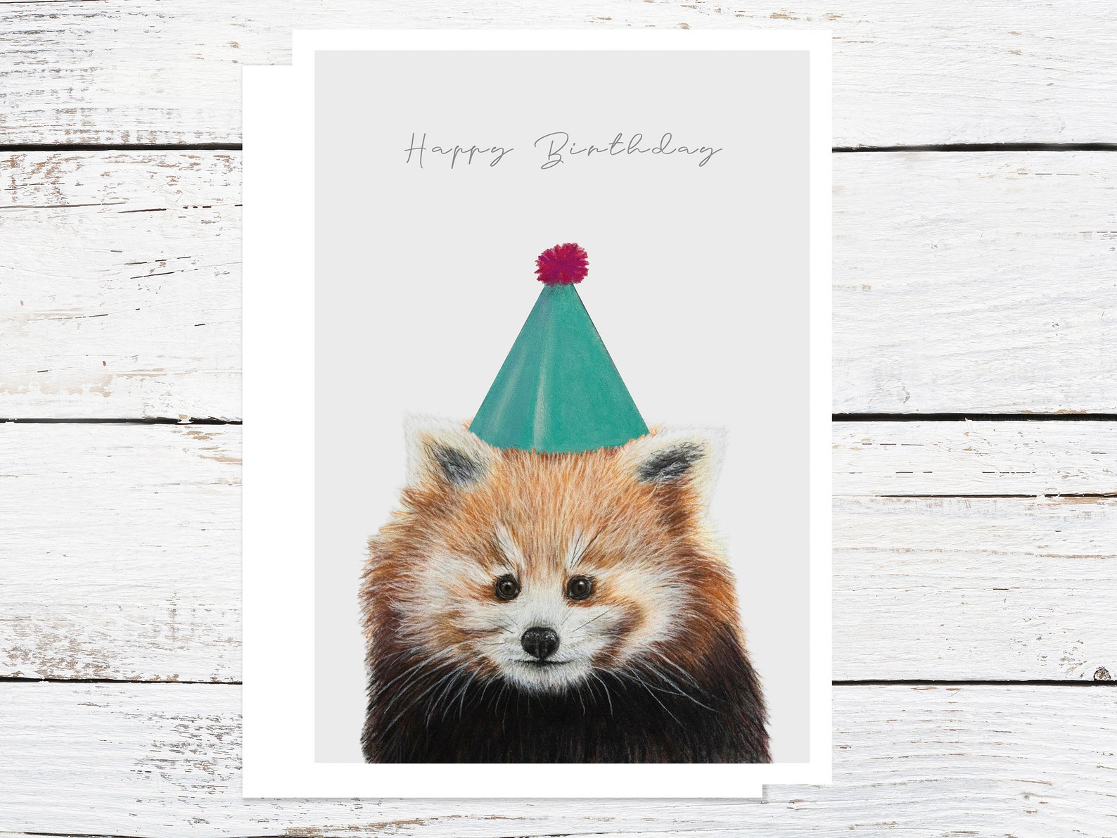 Birthday Red Panda Greeting Card Wildlife Artist - Etsy UK