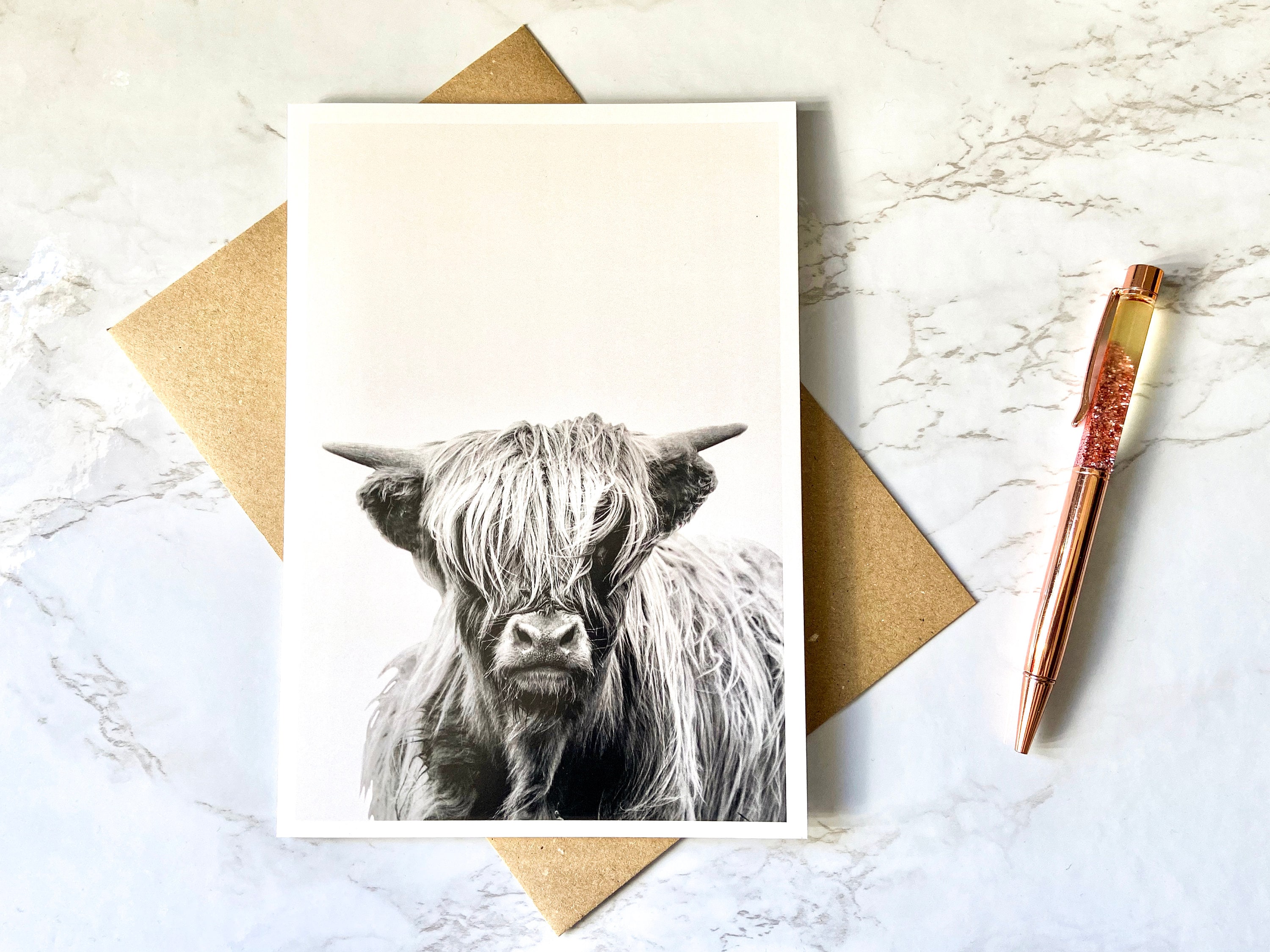 Highland Cow Greeting Card, Wildlife Photography - Etsy UK