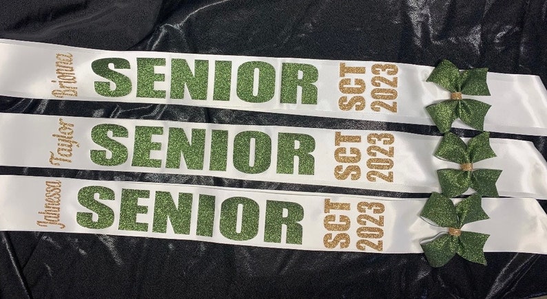 Senior Cheer Sashes - Etsy