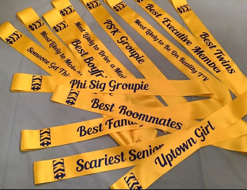 Sorority Sash - Etsy