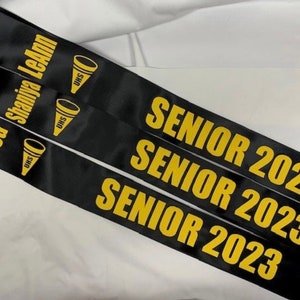 Senior Cheer Sashes - Etsy