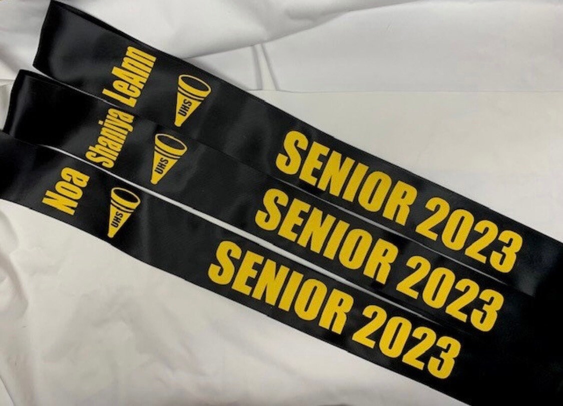 Senior Cheer Sashes - Etsy
