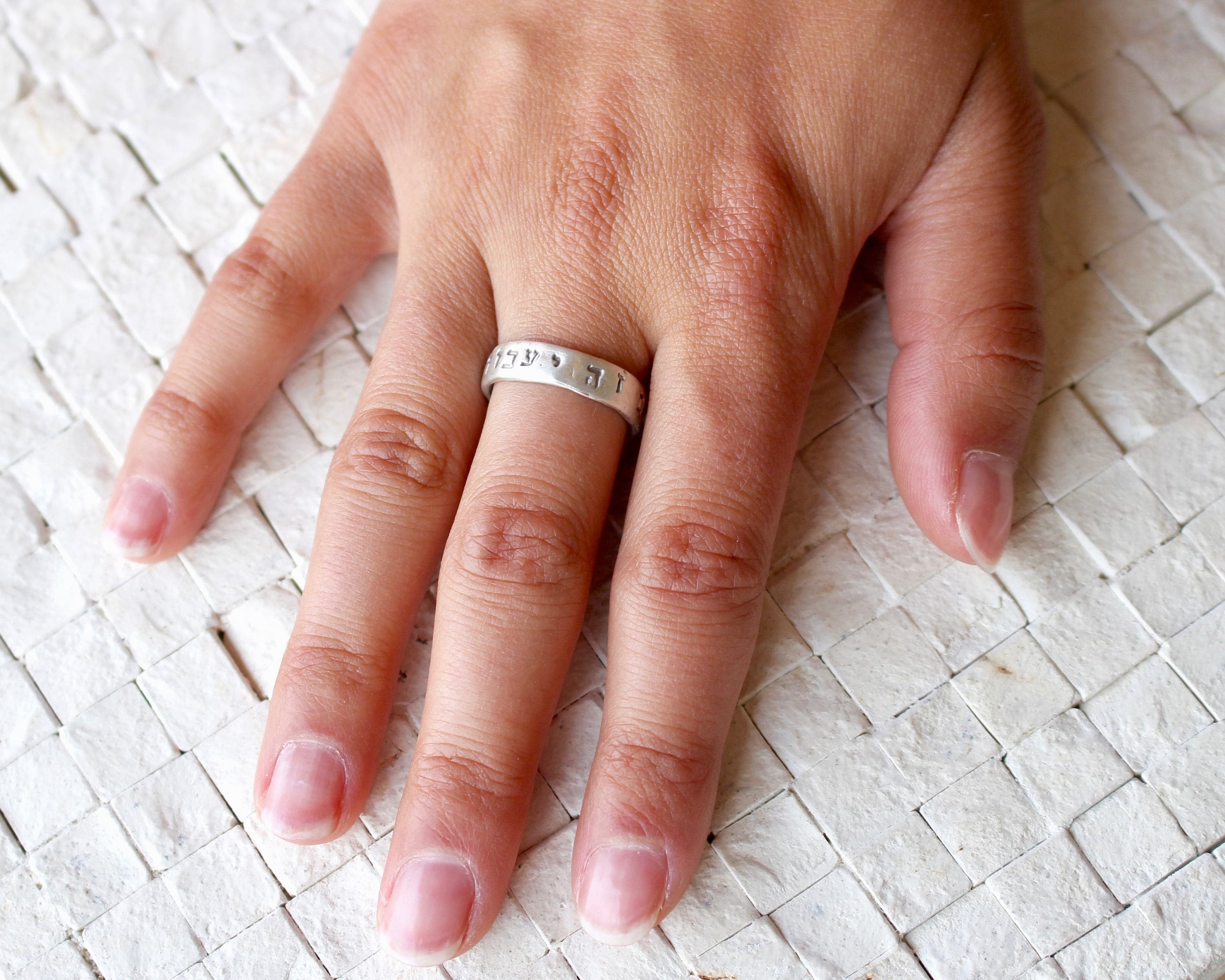 Gam Ze Yaavor Jewish Silver Ring, This Too Shall Pass Silver Ring ...