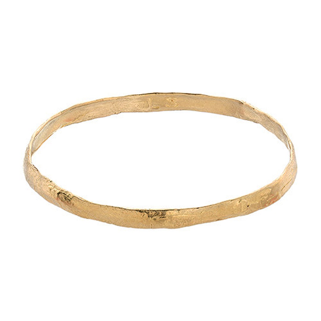 14K Gold Bangle Made With the Texture of the Western Wall - Etsy