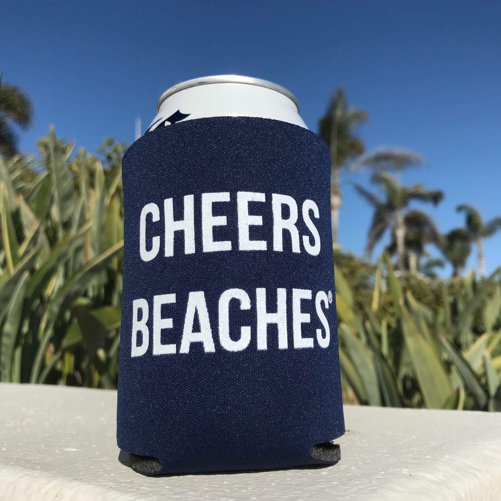 Cheers Beaches Can Cooler Beer Can Koozie Beach Beer Drink Sleeve ...