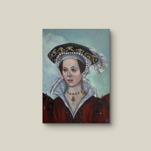 Six Wives of Henry VIII Set of Six 5x7 Original Painting Wall Art Tudor ...