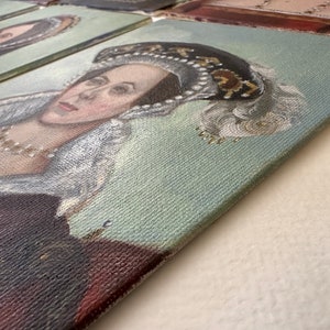 Six Wives of Henry VIII Set of Six 5x7 Original Painting Wall Art Tudor ...