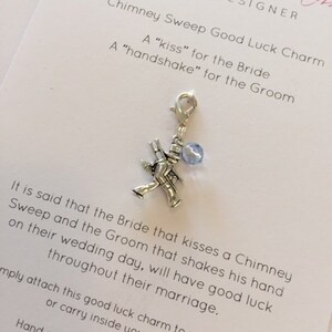 Chimney Sweep Wedding Good Luck Charm: Something Blue Crystal - Etsy UK