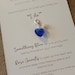 Something Blue Good Luck Charm, Bouquet Charm, Postponded Wedding Gift ...