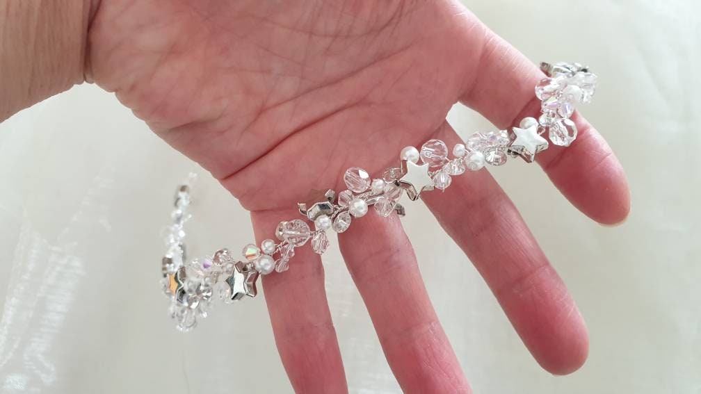 Star Dust Hair Vine, Star Hair Accessories, Diamante Hair Vine, Bridal ...