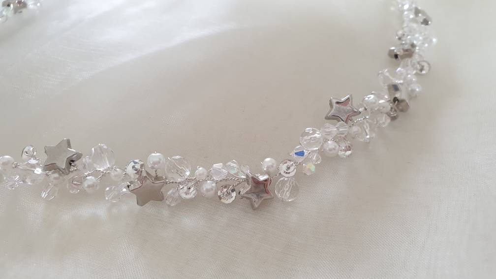 Star Dust Hair Vine, Star Hair Accessories, Diamante Hair Vine, Bridal ...