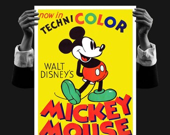 Mickey Mouse Movie Poster | Etsy