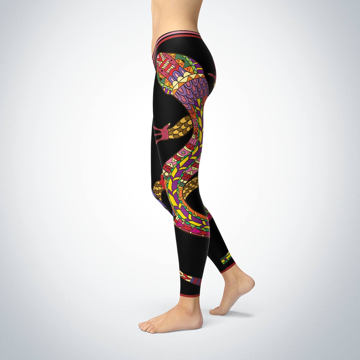 Rainbow Lizard Leggings Lizard Tights Lizard Yoga Pants - Etsy