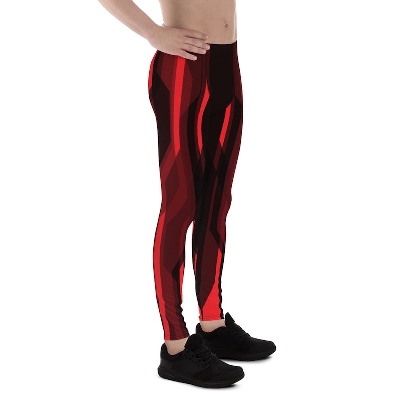 Red Tron Futuristic Mens Leggings – BJJ, MMA, Workout Pants - Etsy