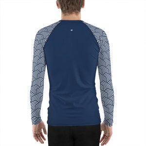 Mens Rash Guard - Long Sleeve Fish / Dragon Scales Rashguard - Sun ...
