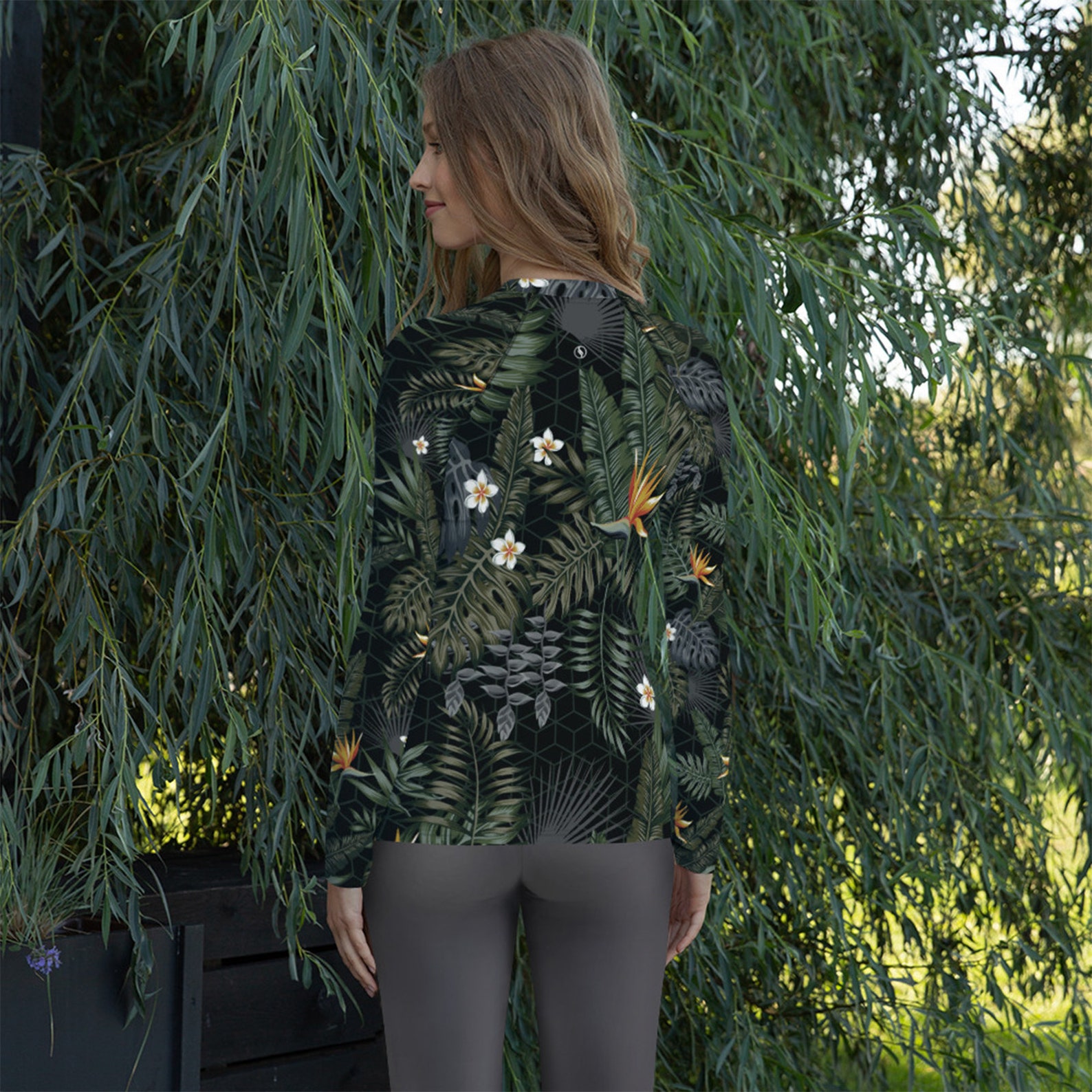 Bird of Paradise Print Rash Guard – Women's Sun Protection Shirt - Etsy