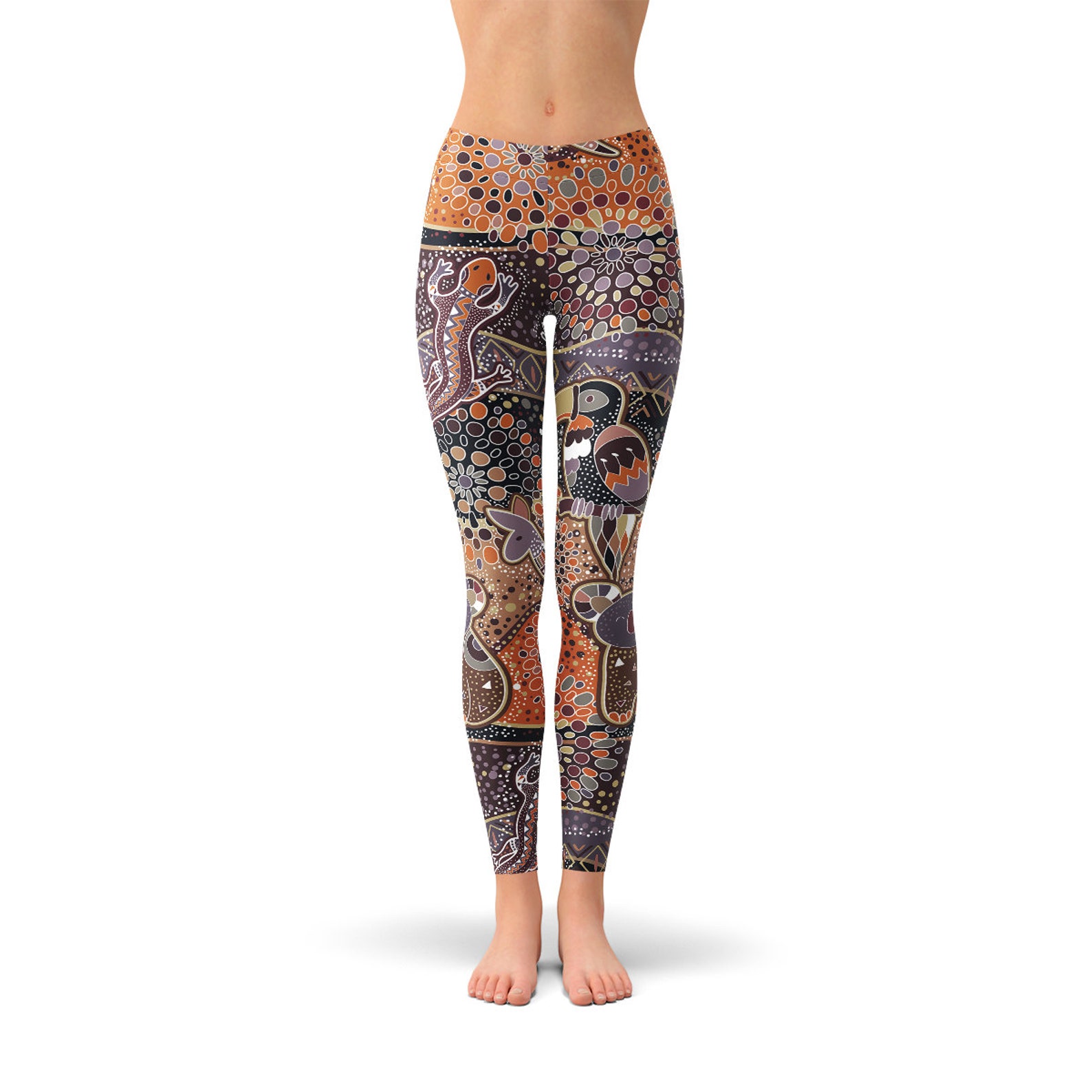 Dreamtime Leggings Aboriginal Leggings Aboriginal Printed | Etsy