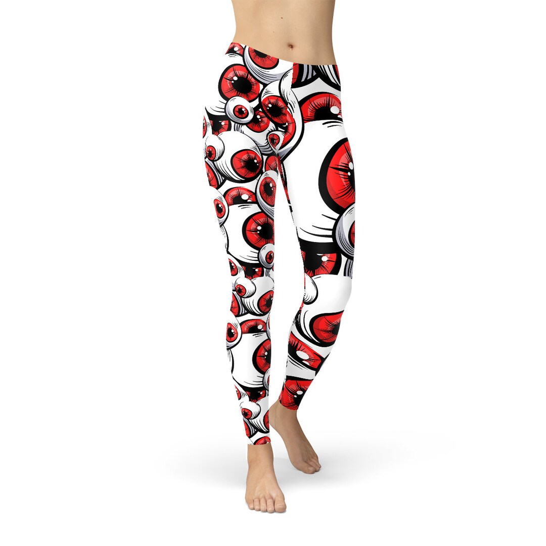 Eyeball Leggings - Halloween Leggings, Eyeball Pants, Eyeball Yoga ...